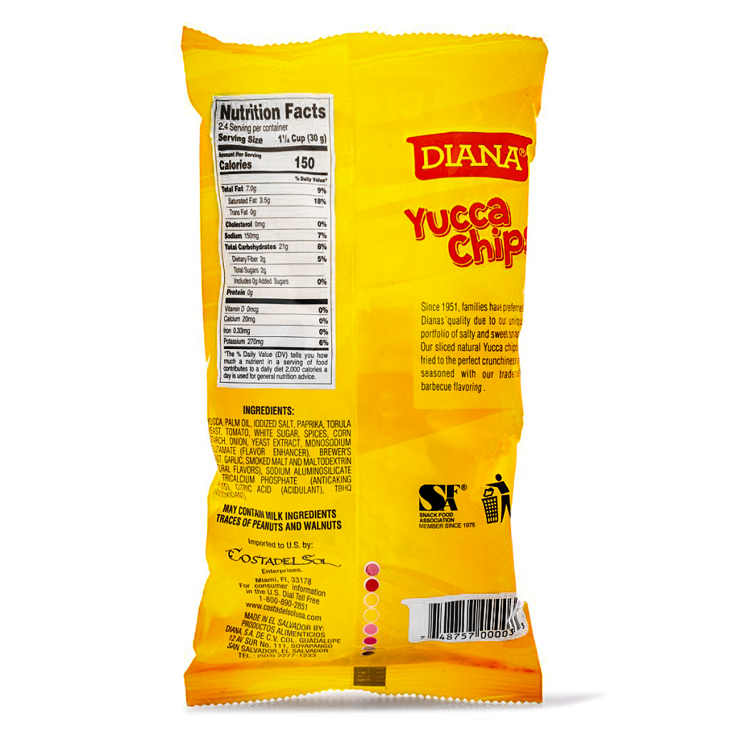 Diana|| Yucca Chips | | BBQ Flavored Yucca Chips || Crunchy Yucca chip ...